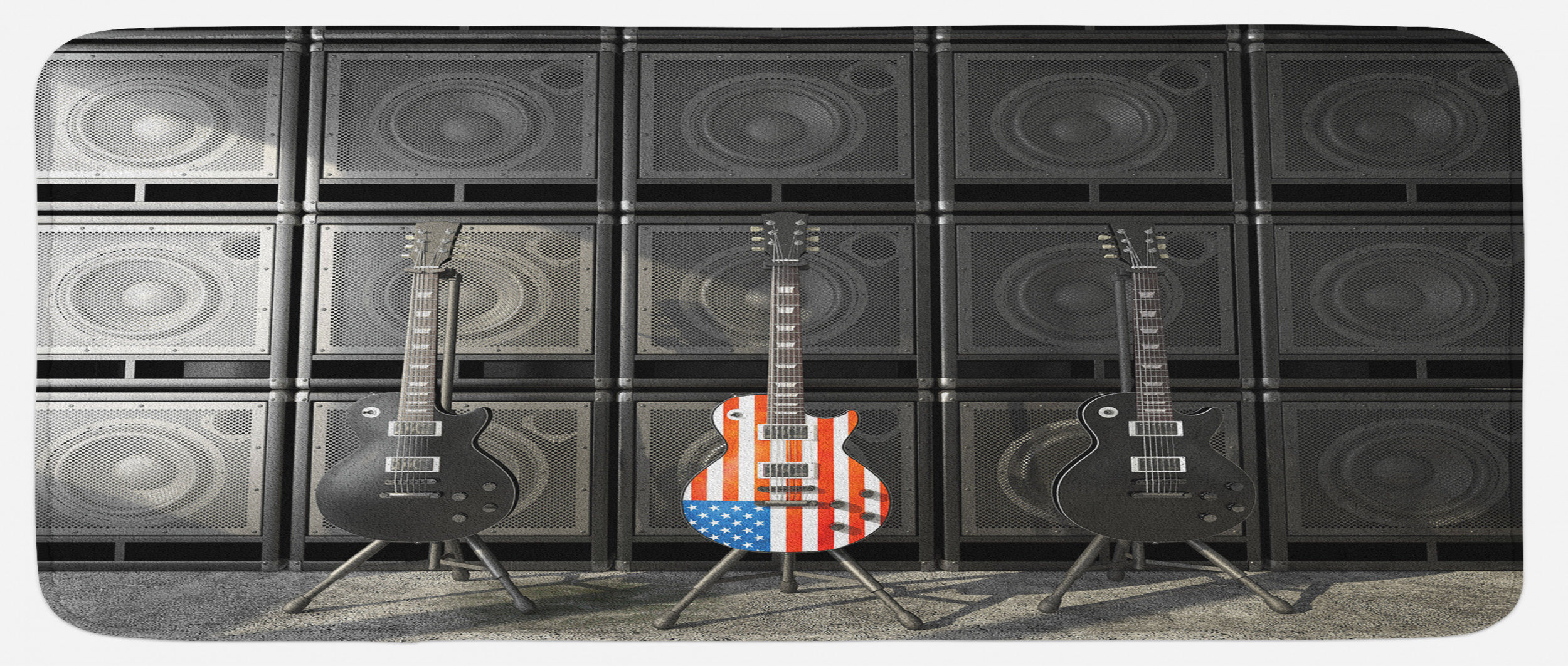 East Urban Home American Flag Kitchen Mat | Wayfair