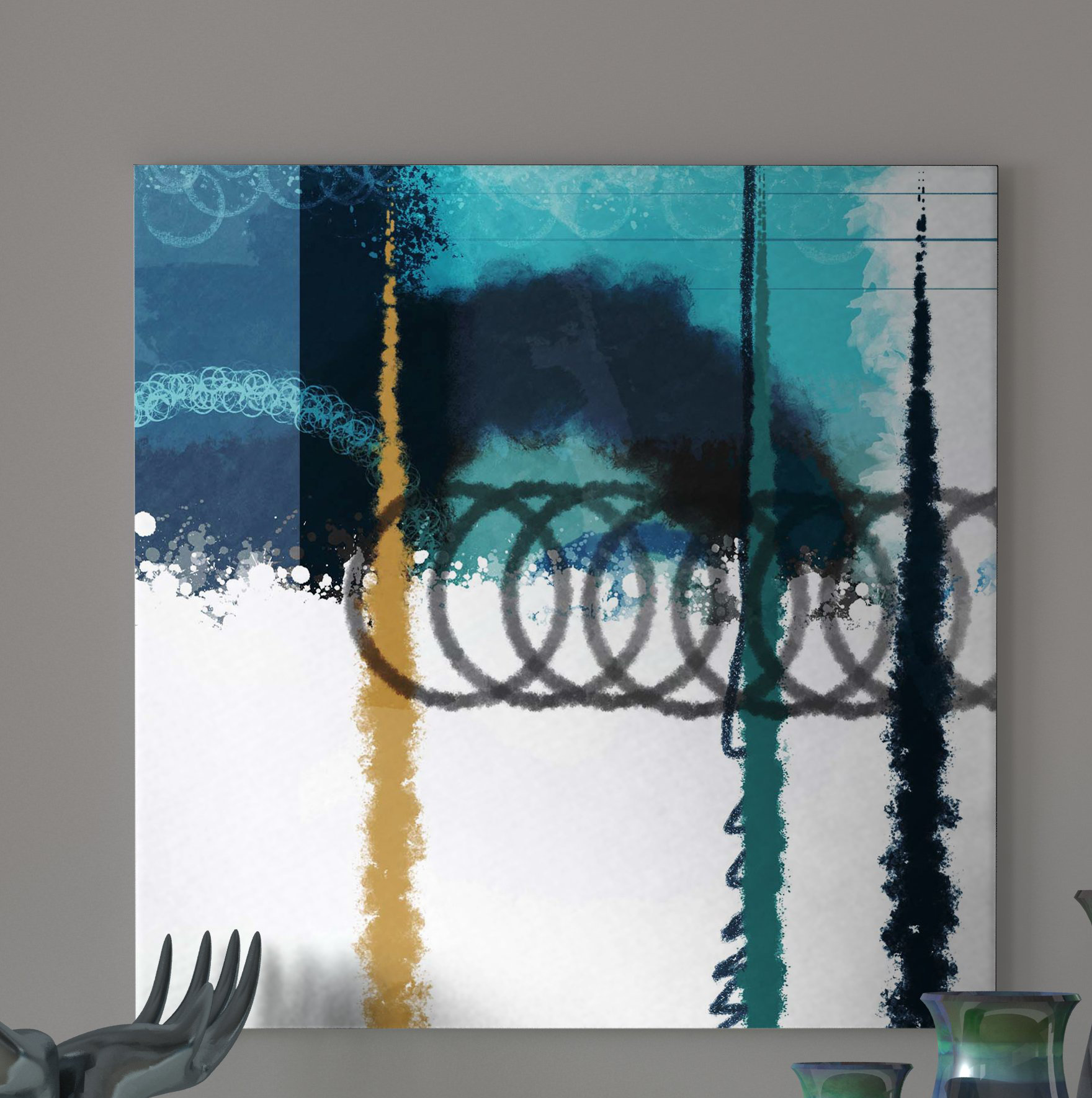 Wrought Studio™ Drool Vivacious - Wrapped Canvas Painting Print | Wayfair