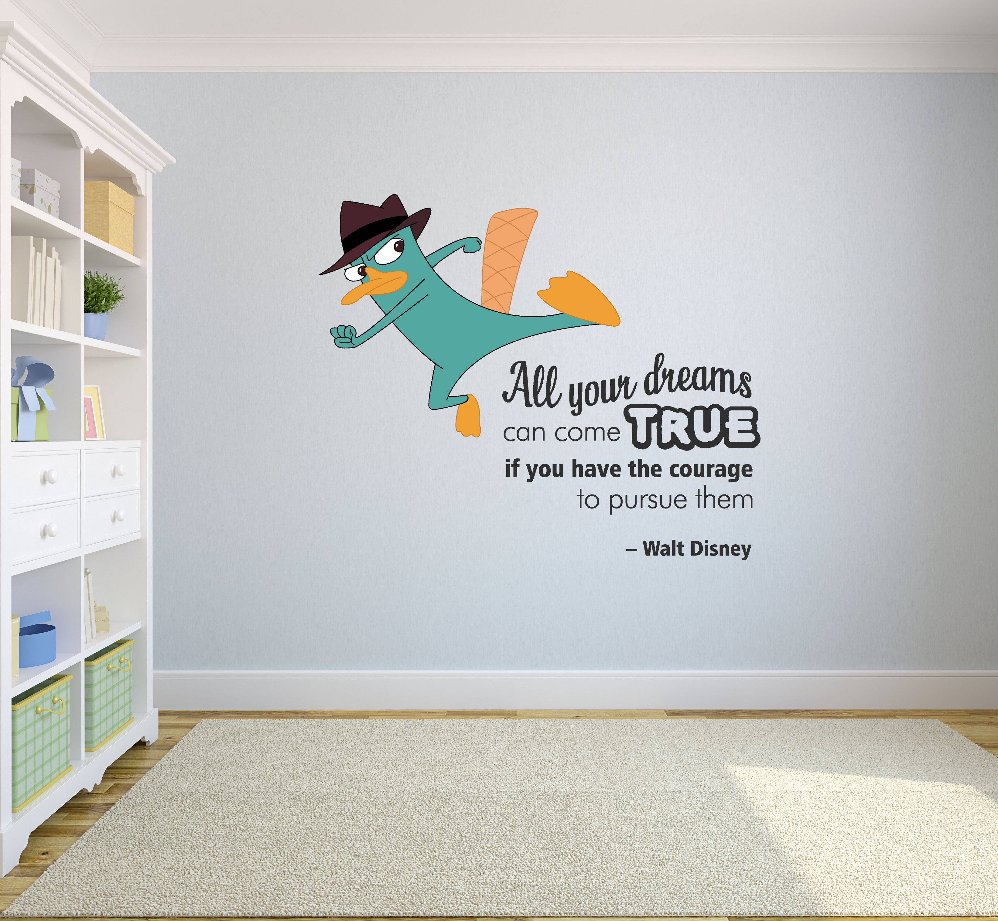 Design With Vinyl Dreams Perry the Platypus Wall Decal - Wayfair Canada