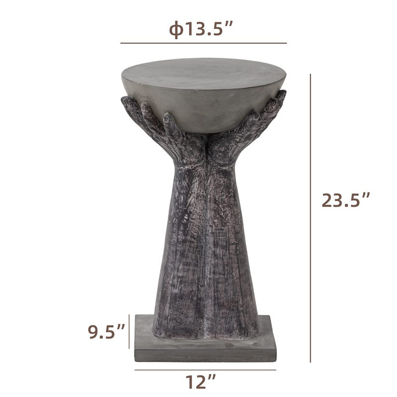 George Oliver Modern Concrete Side Table | Wayfair
