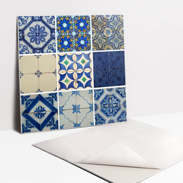 Mercer41 Self Adhesive Vinyl Splashback Wall Tiles Sticker Peel Stick ...