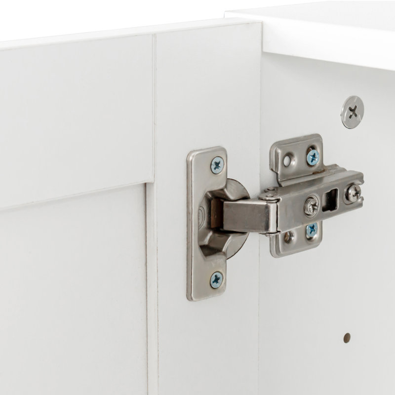 Ebern Designs Stackable Wall Mounted Storage Cabinet, White | Wayfair