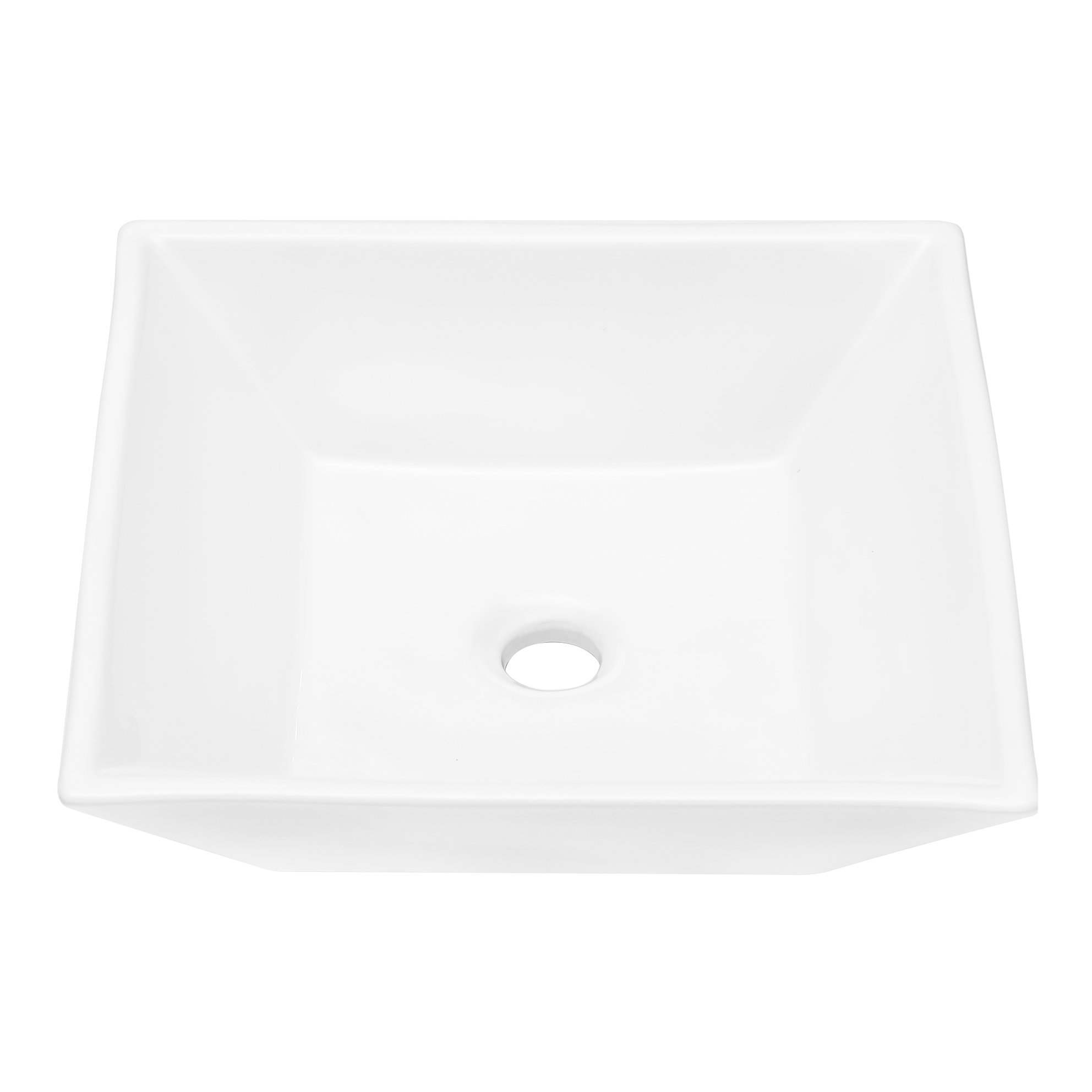 Ebern Designs 16X16 Inch Bathroom Sink Ceramic Vessel - Modern And ...