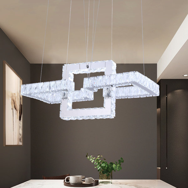 Willa Arlo Interiors Cheyenne 3 - Light LED Geometric Chandelier ...