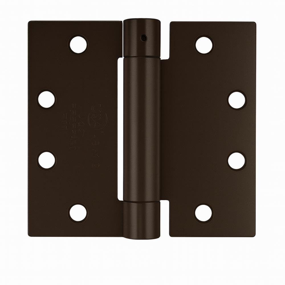 Global Door Controls 4.5 in. x 4.5 in. Matte Black Full Mortise Spring ...