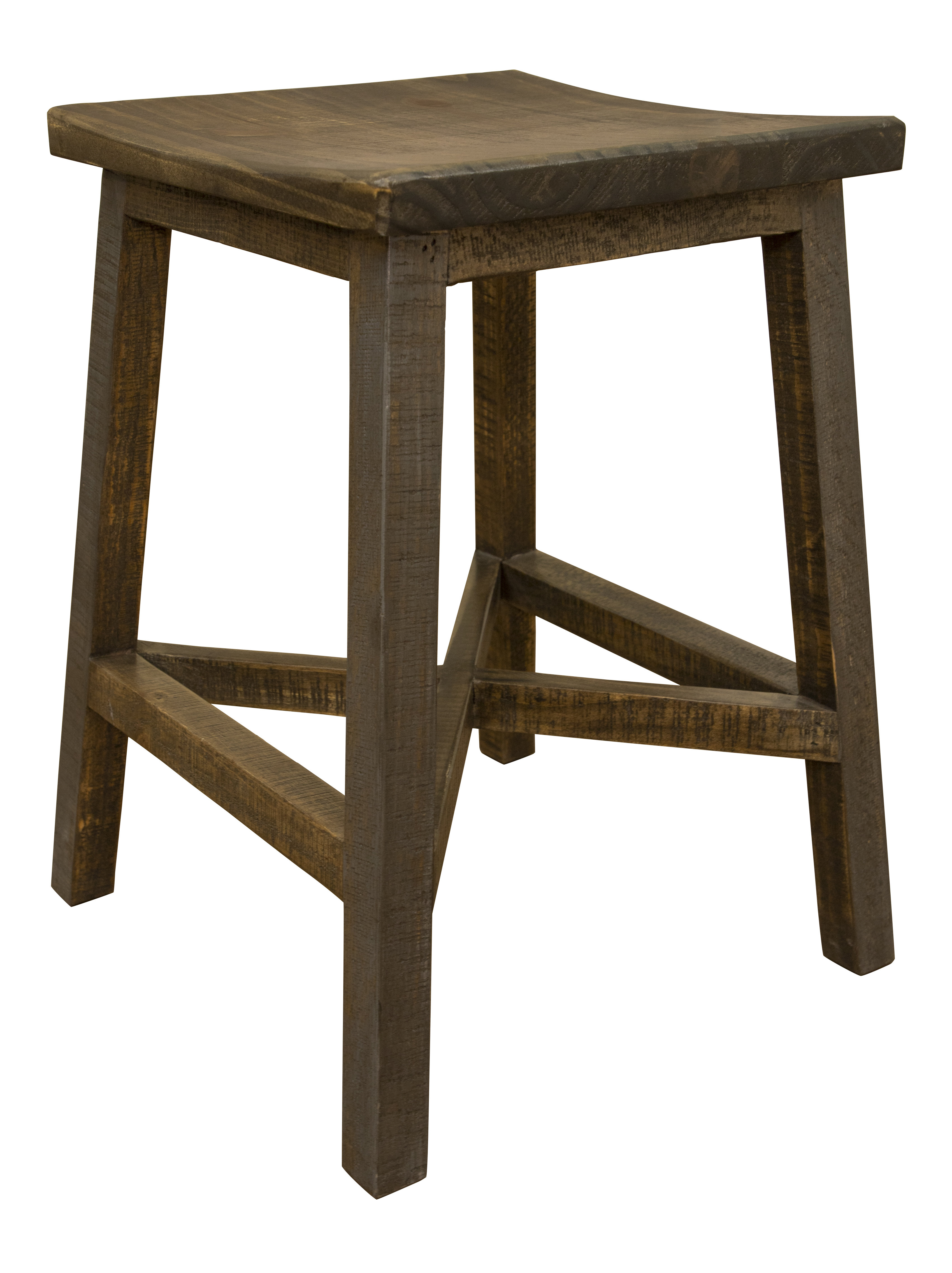 International Furniture Direct Loft Brown Stool | Wayfair