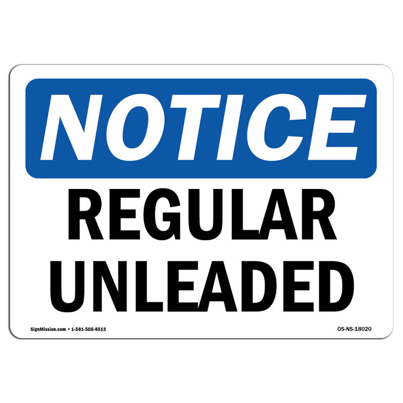 SignMission Regular Unleaded Sign | Wayfair
