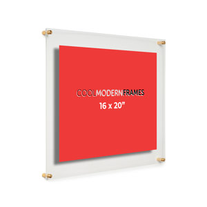 Cool Modern Frames Clear Acrylic Floating Picture Frame & Reviews | Wayfair