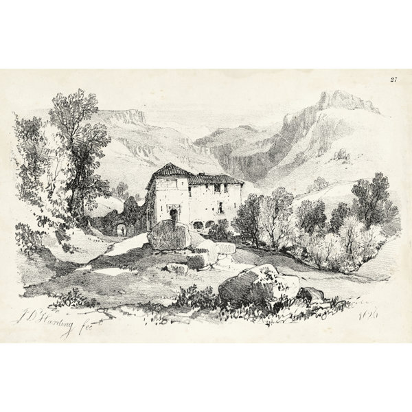 Rosalind Wheeler Idyllic Landscape IV by J.D. Harding - Wrapped Canvas ...