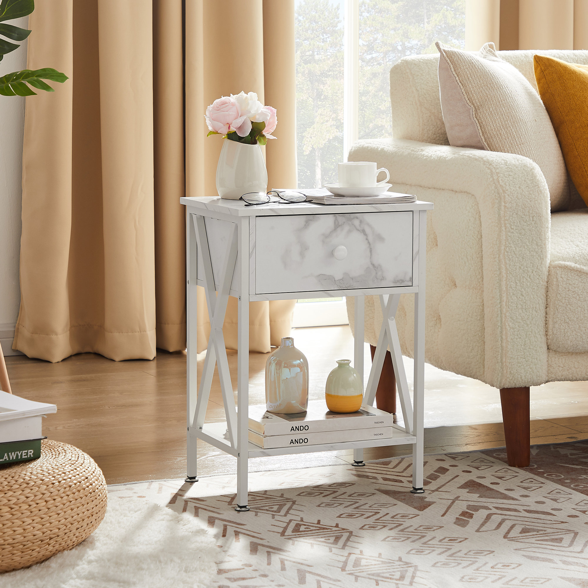 Union Rustic Schreffler End Table with Storage & Reviews | Wayfair