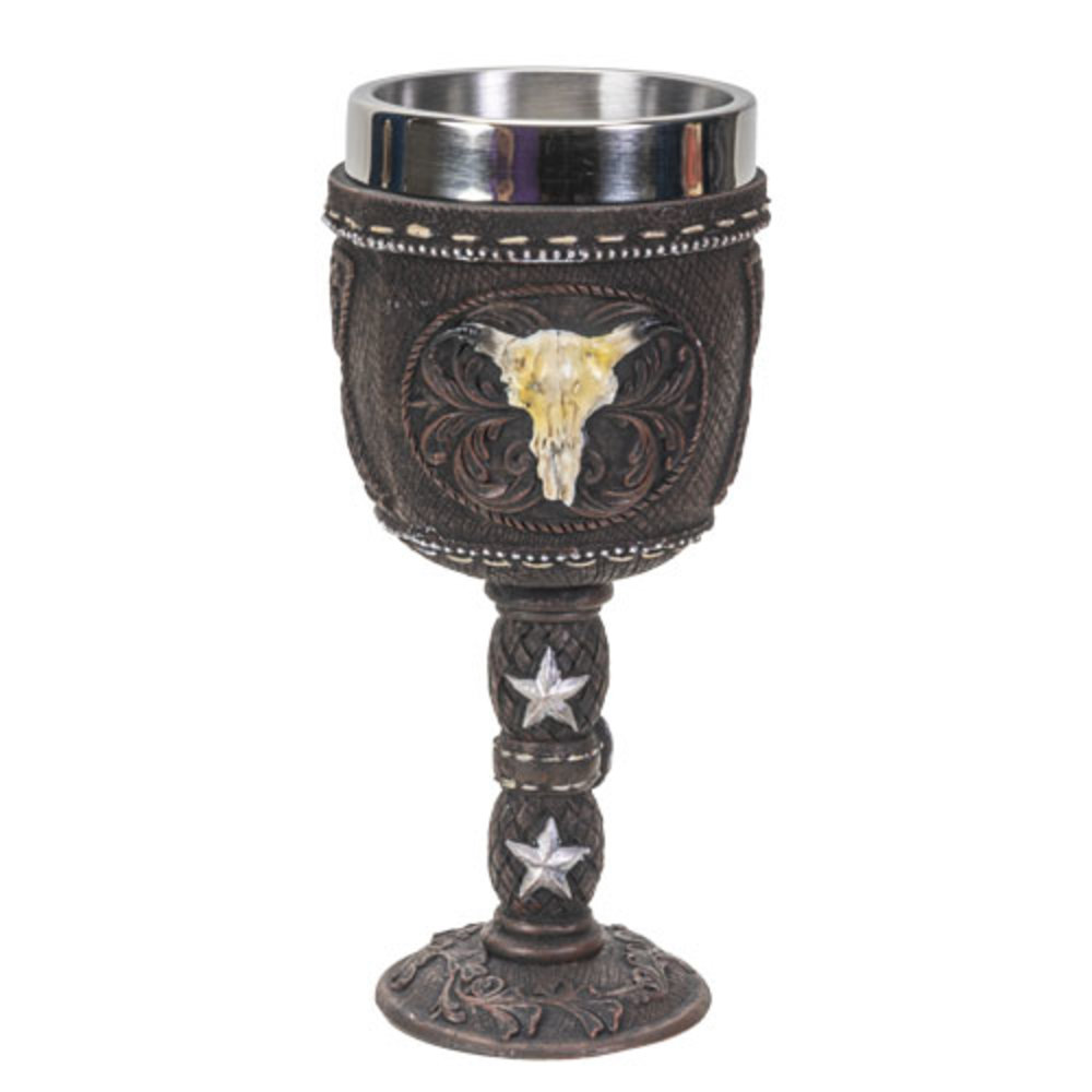 Union Rustic Western Themed Horse 7 oz. Stainless Steel Goblet | Wayfair