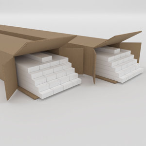 PCI Enterprises Adjustable PVC Slat Wall Panel Kit | Wayfair