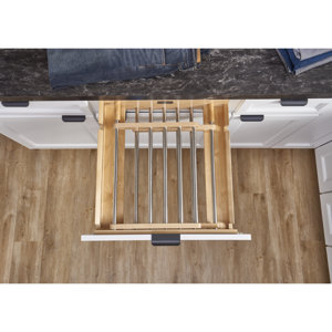 Rev-A-Shelf Wood Drying Rack With BLUM Soft-Close Slides | Wayfair