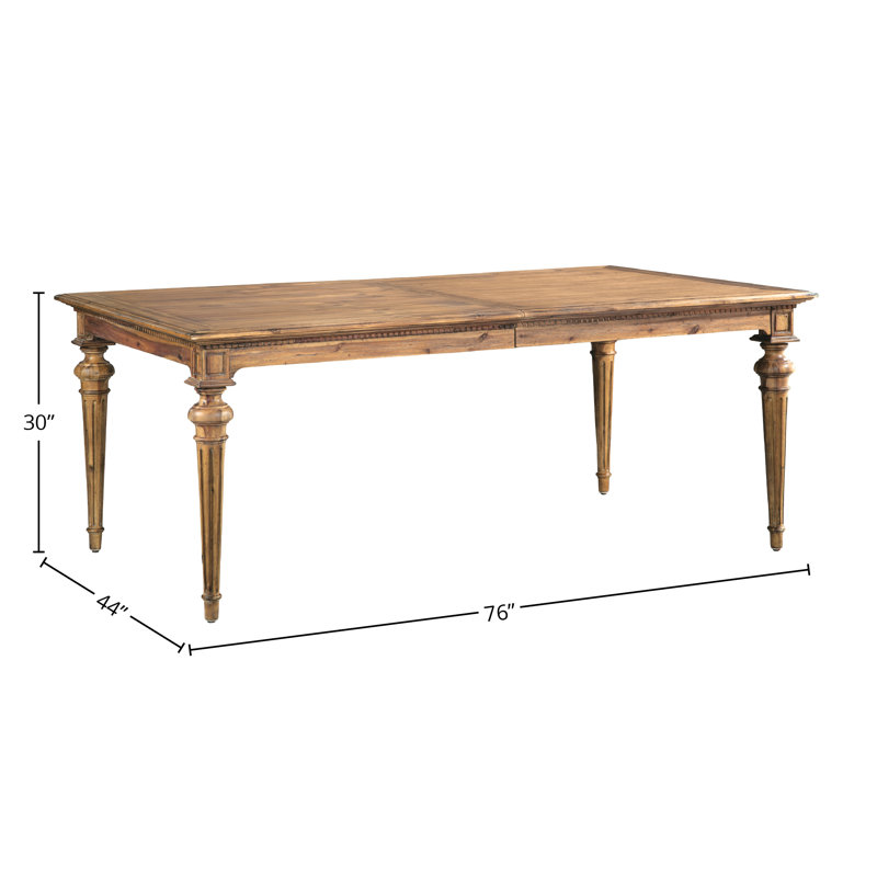 Birch Lane™ Veronica 76'' Extendable Acacia Solid Wood Dining Table ...