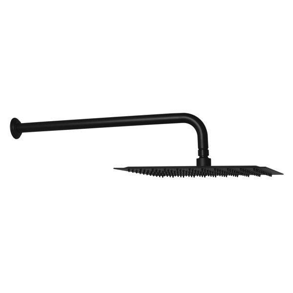 Westbrass 12" Square Thin Rainfall Shower Head with 1/2" IPS x 19" IPS ...