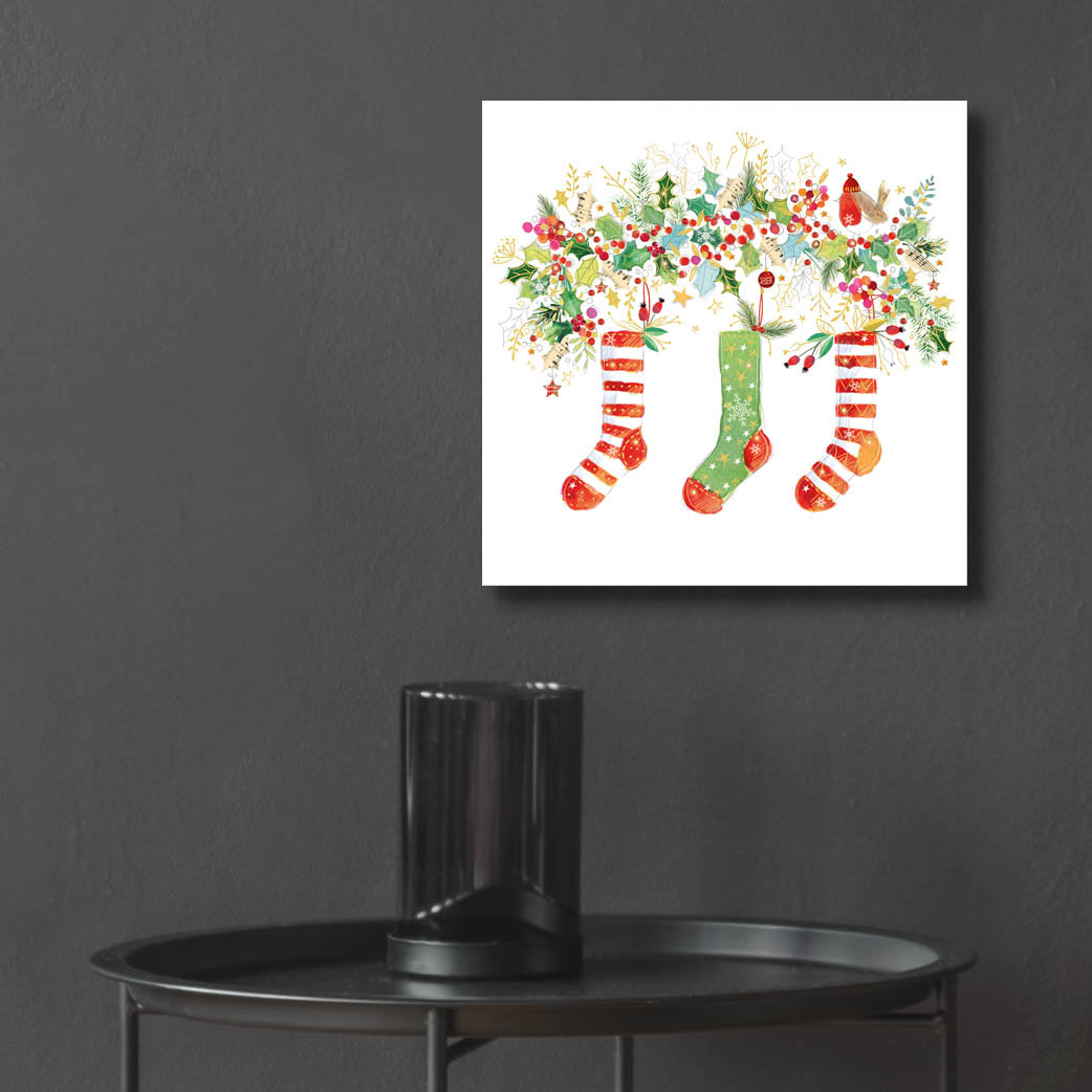 The Holiday Aisle® 'Colourful Stockings' by Elle Media Group Ltd ...