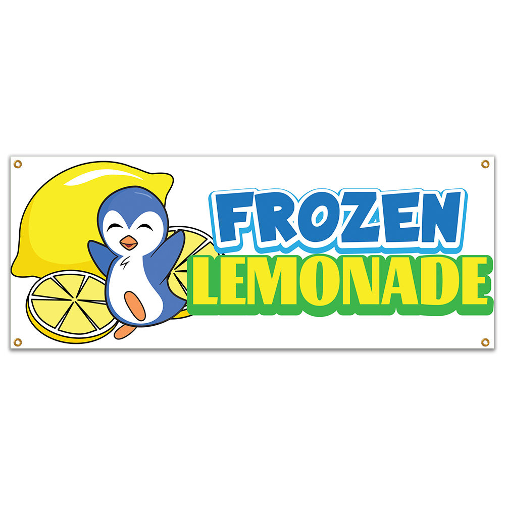 SignMission Frozen Lemonade Banner | Wayfair