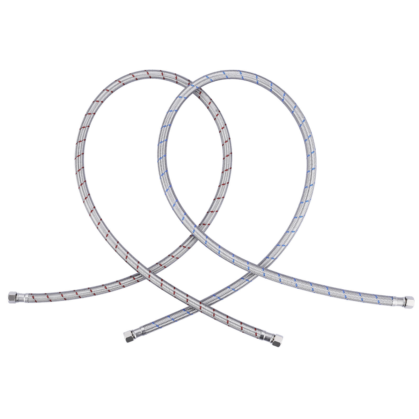 AVITAS Faucet Supply Lines, Stainless Steel Braided Flexible Faucet ...