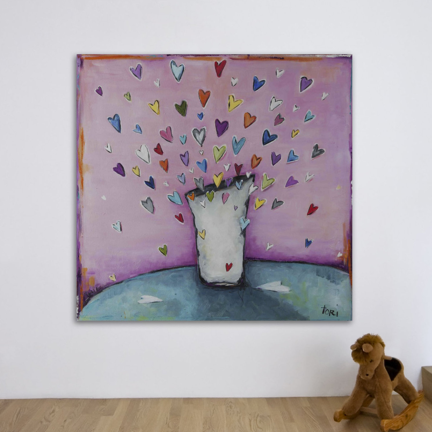 Marmont Hill 'Filled To The Brim With Love' by Tori Campisi Painting ...