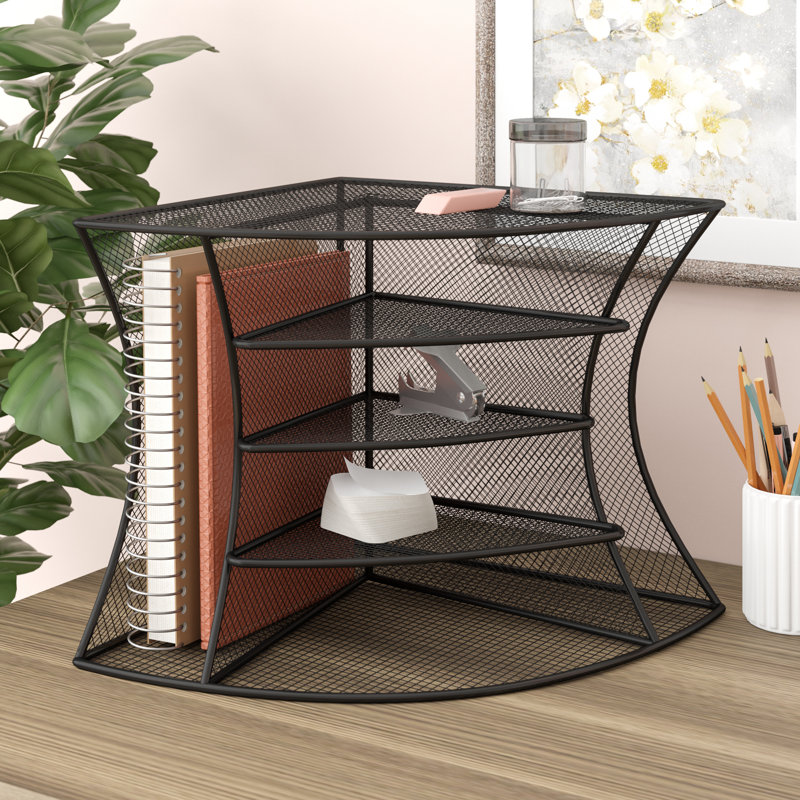 Safco Products Company Onyx Mesh Corner Organizer & Reviews | Wayfair