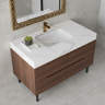 Ebern Designs 35.4" Farmhouse Free-Standing Sintered Stone Bathroom ...