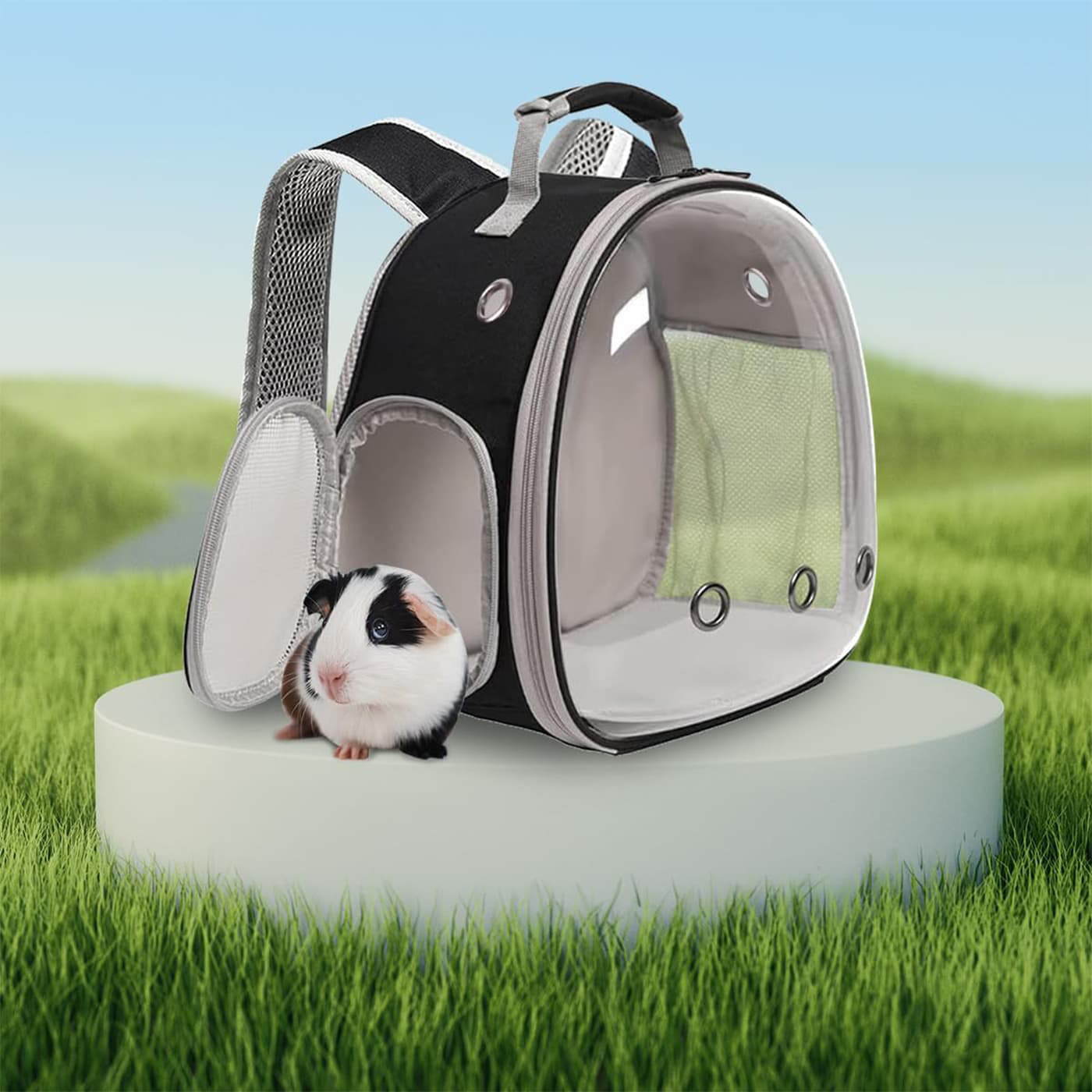 Ebern Designs Pet Backpack, Guinea Pig Backpack, Space Capsule Bubble ...