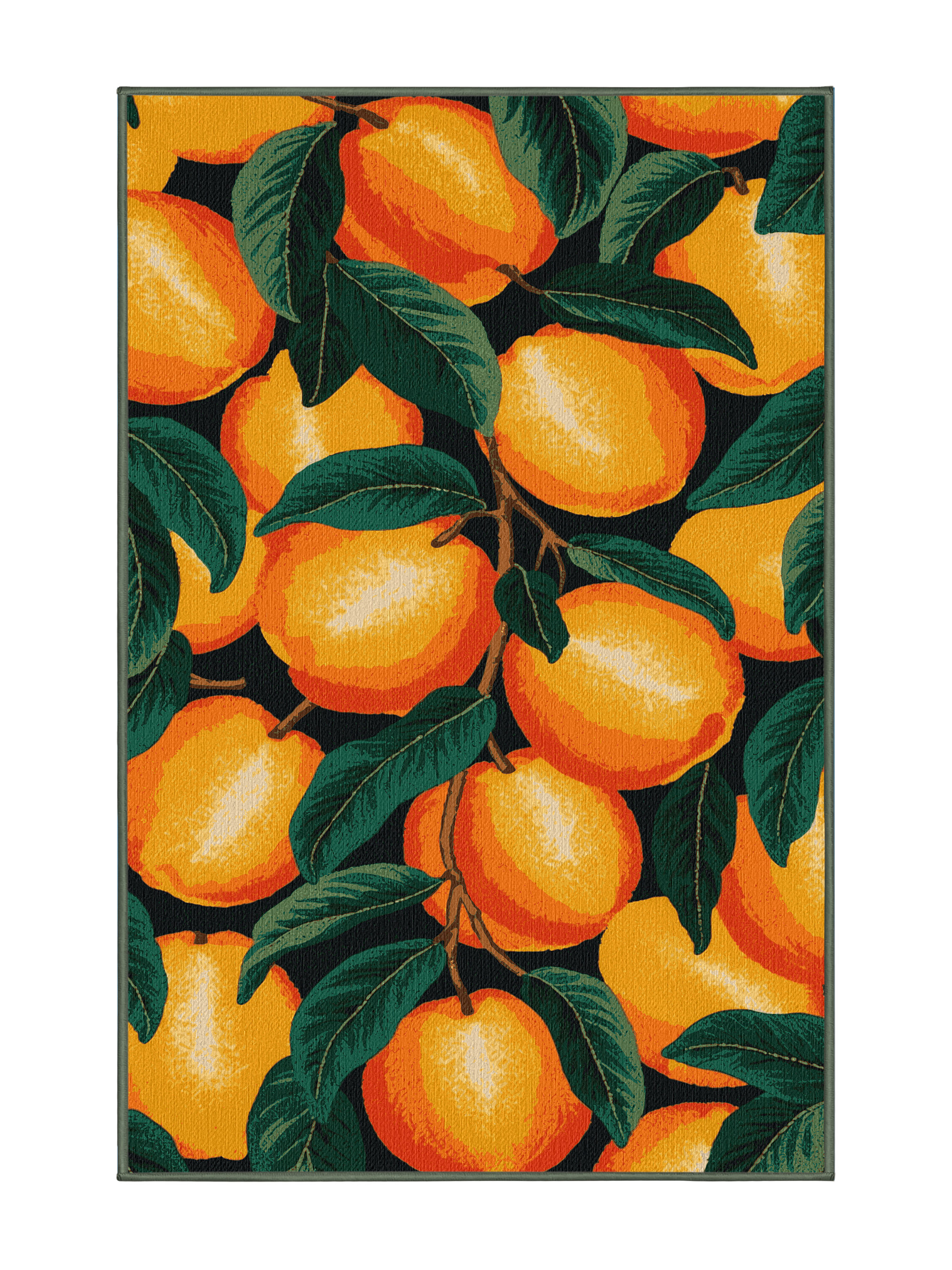 Dakota Fields Washable Loquat Fruits Area Rug | Wayfair