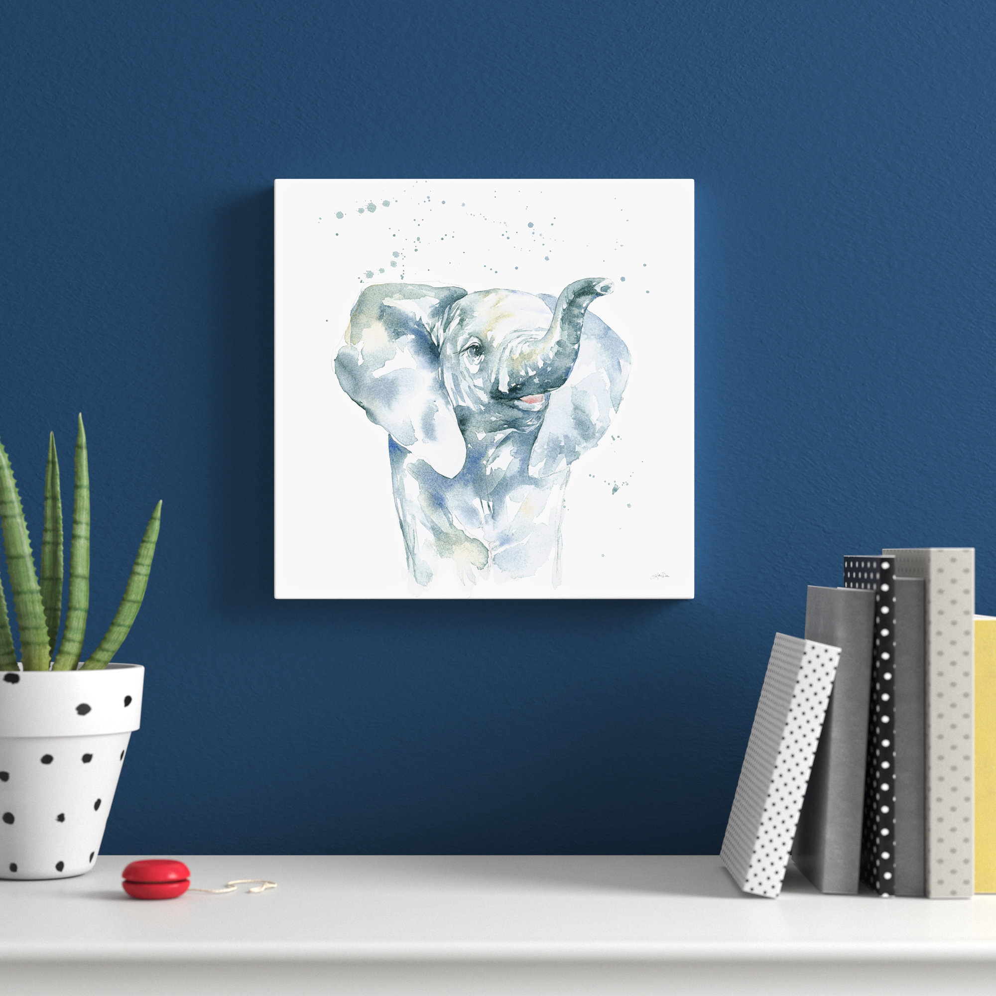 Mack & Milo™ Baby Elephant by Katrina Pete - Print | Wayfair
