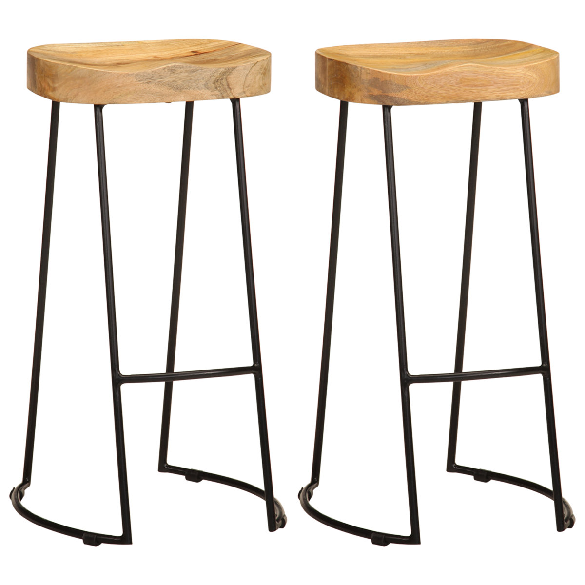 Williston Forge Bar Stools Solid Mango Wood & Reviews | Wayfair.co.uk