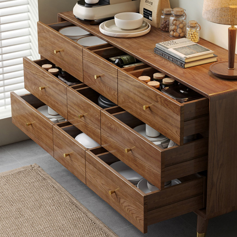 Dream cabinet Bedroom Modern Simple Solid Wood Entrance Cabinet Solid ...