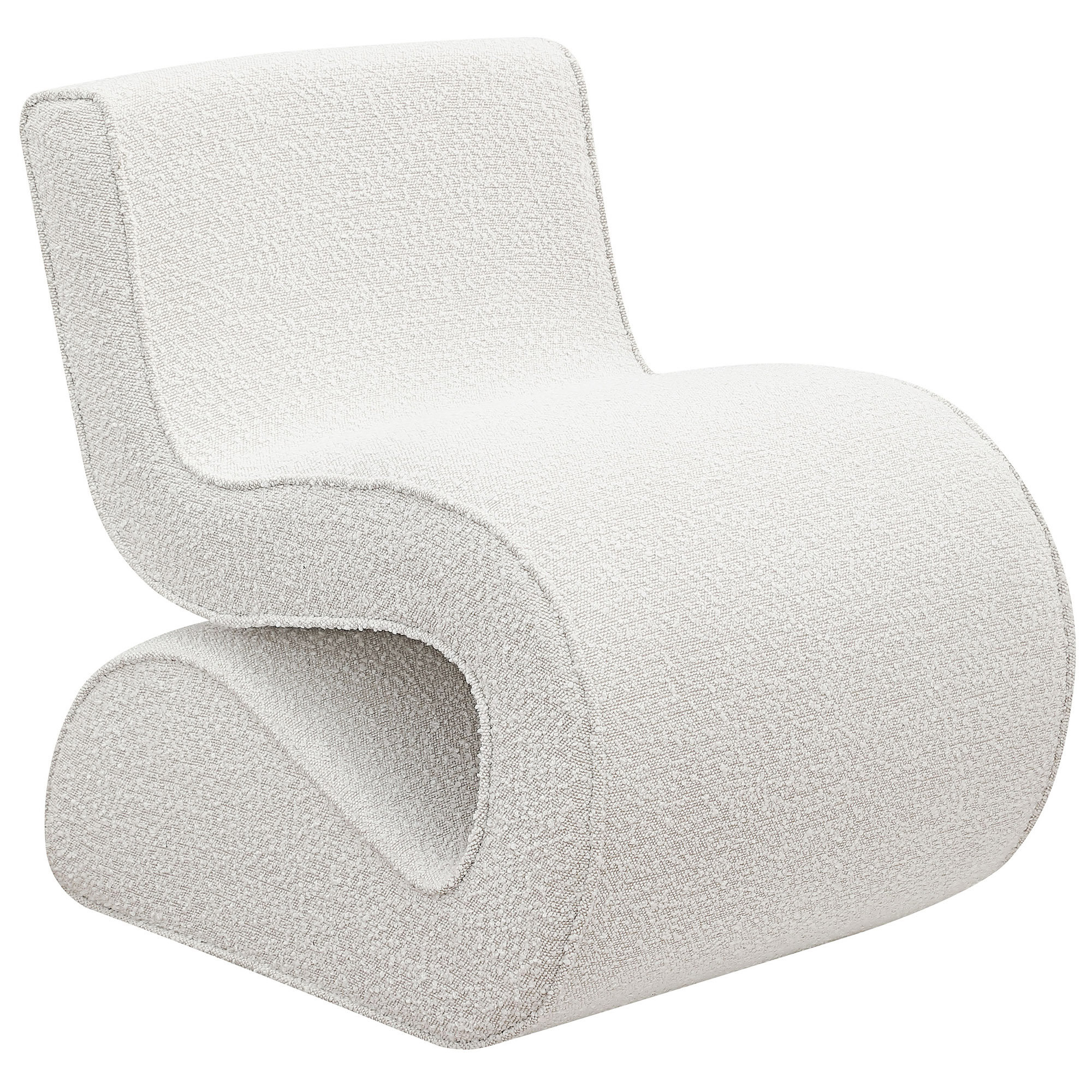 Ivy Bronx Upholstered Curved Accent Chair | Wayfair