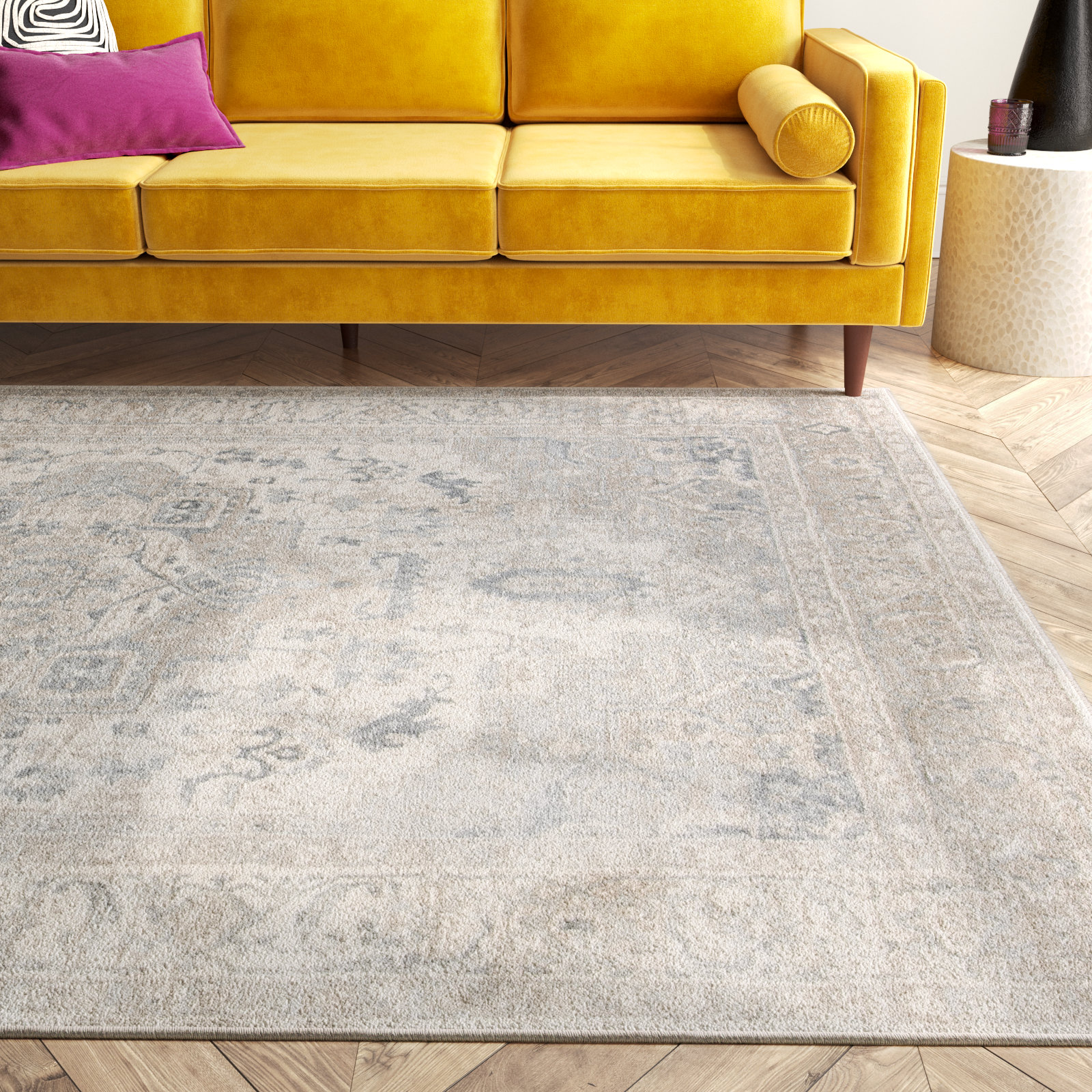 Kelly Clarkson Home Camila Oriental Ivory/Grey Area Rug & Reviews ...