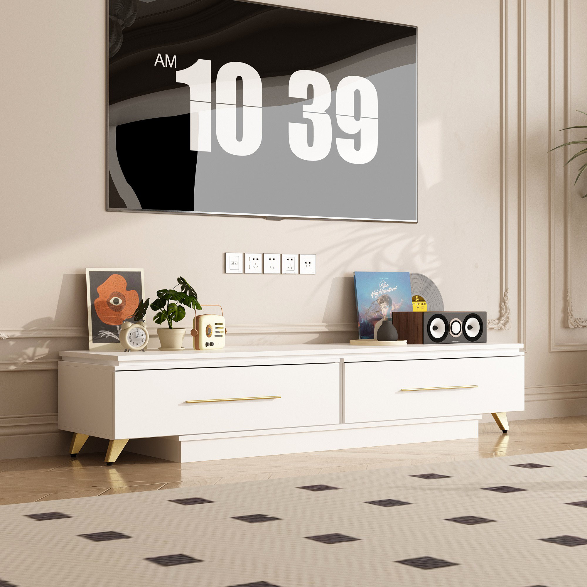 Latitude Run® 63'' To 103'' Expandable TV Stand Media Console With ...