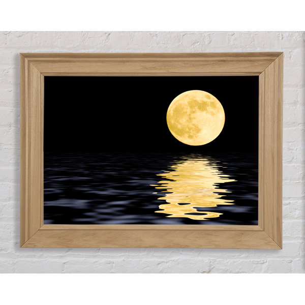 Bright Star Perfect Moon Reflection - Single Picture Frame Art Prints ...