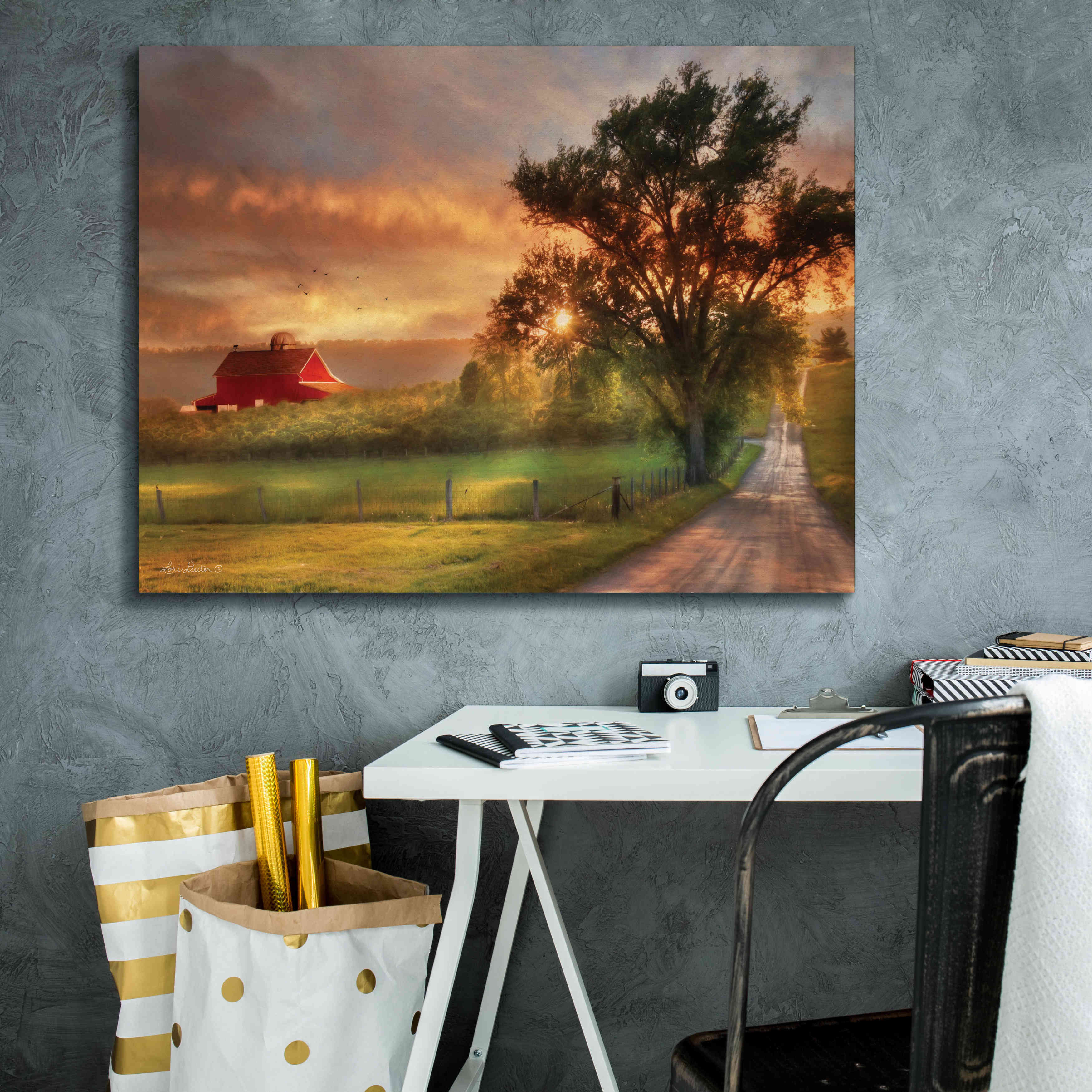 Gracie Oaks ''Country Lane Sunset'' By Lori Deiter | Wayfair