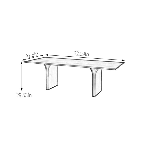 MRzenghong Solid wood simple dining table | Wayfair
