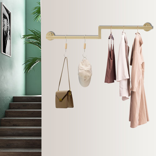 Everly Quinn Iron Wall Mounted Coat Rack & Reviews | Wayfair