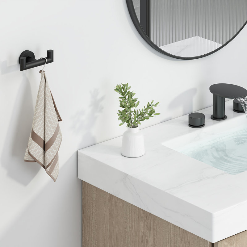 AngleSimple Stainless Steel Bathroom Double Mounting Robe Hook ...