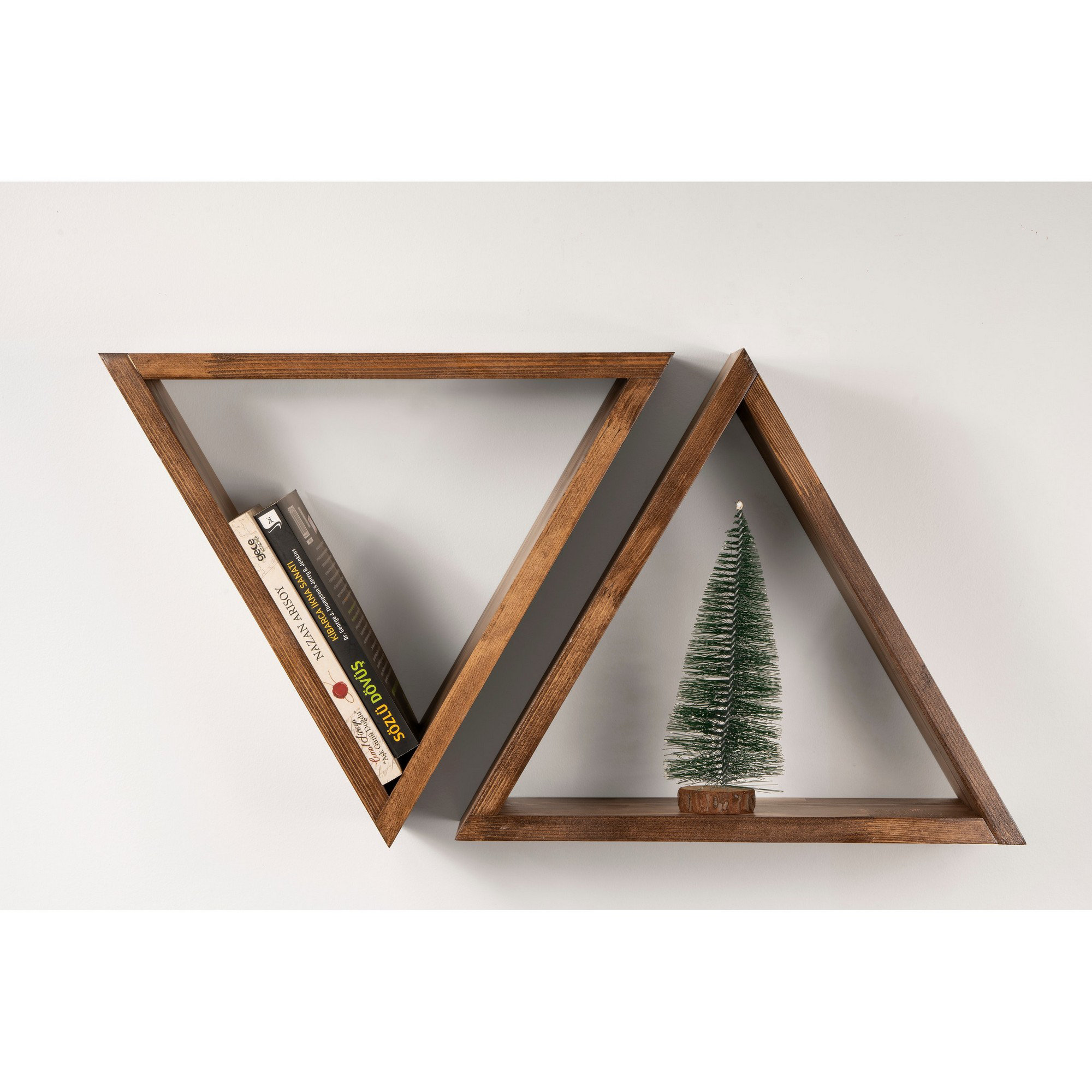 East Urban Home Koret 2 Piece Triangle Accent Shelf | Wayfair