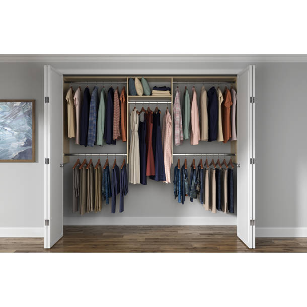 Dotted Line™ Grid 60'' - 108'' Closet System (Can Be Cut To Fit ...