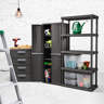 Sterilite Adjustable 4-Shelf Storage Cabinet With Doors, Gray 01423V01 ...
