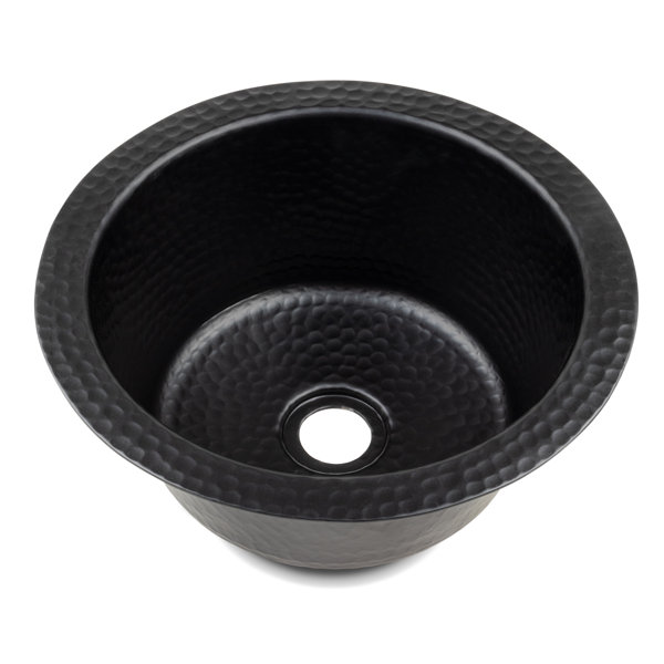 Monarch Abode Aluminum Hand Hammered Essex Dual Mount Single Bowl Bar ...
