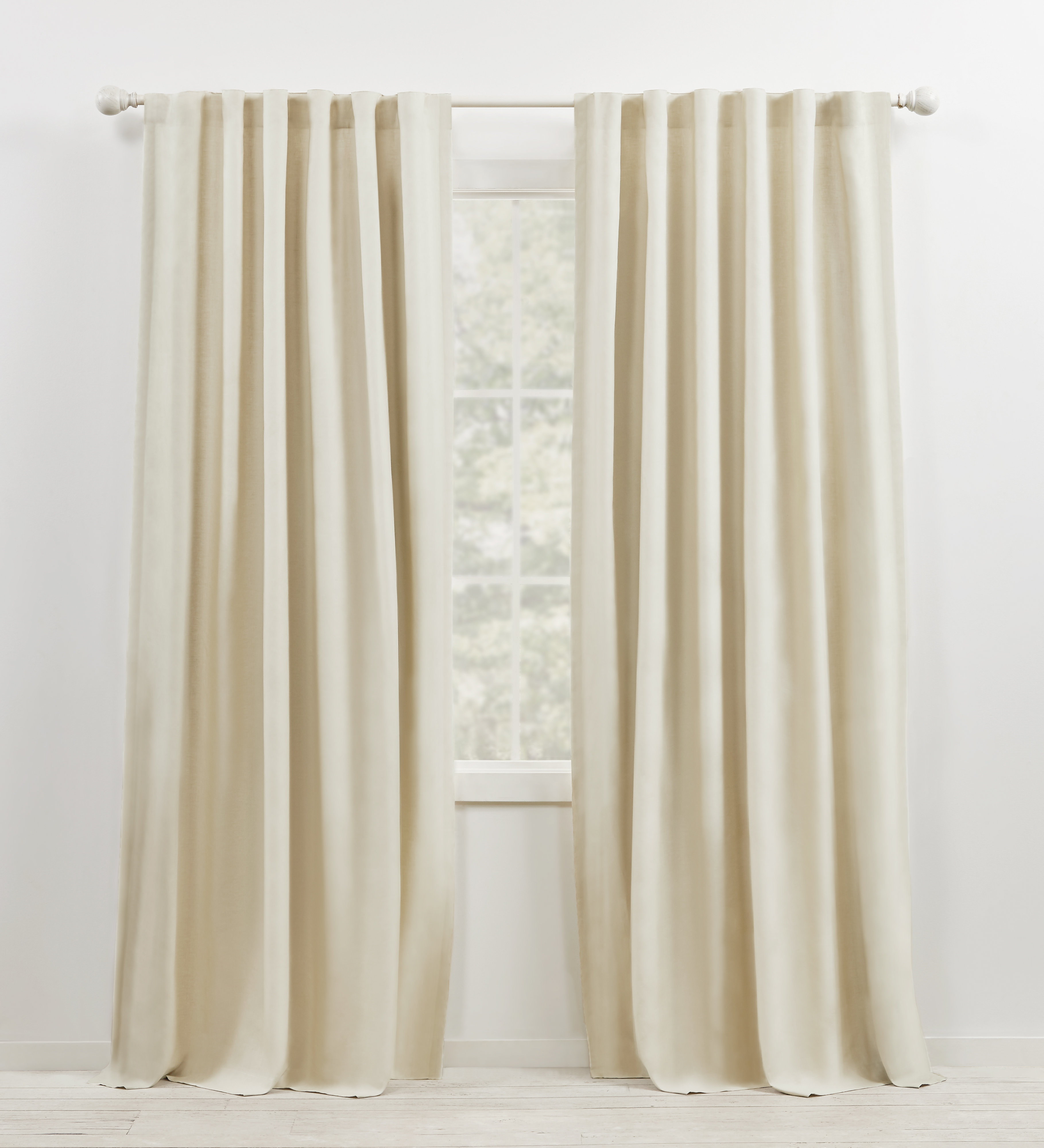 Lauren Ralph Lauren Leanne 100% Linen Light Filtering with Lining Back ...