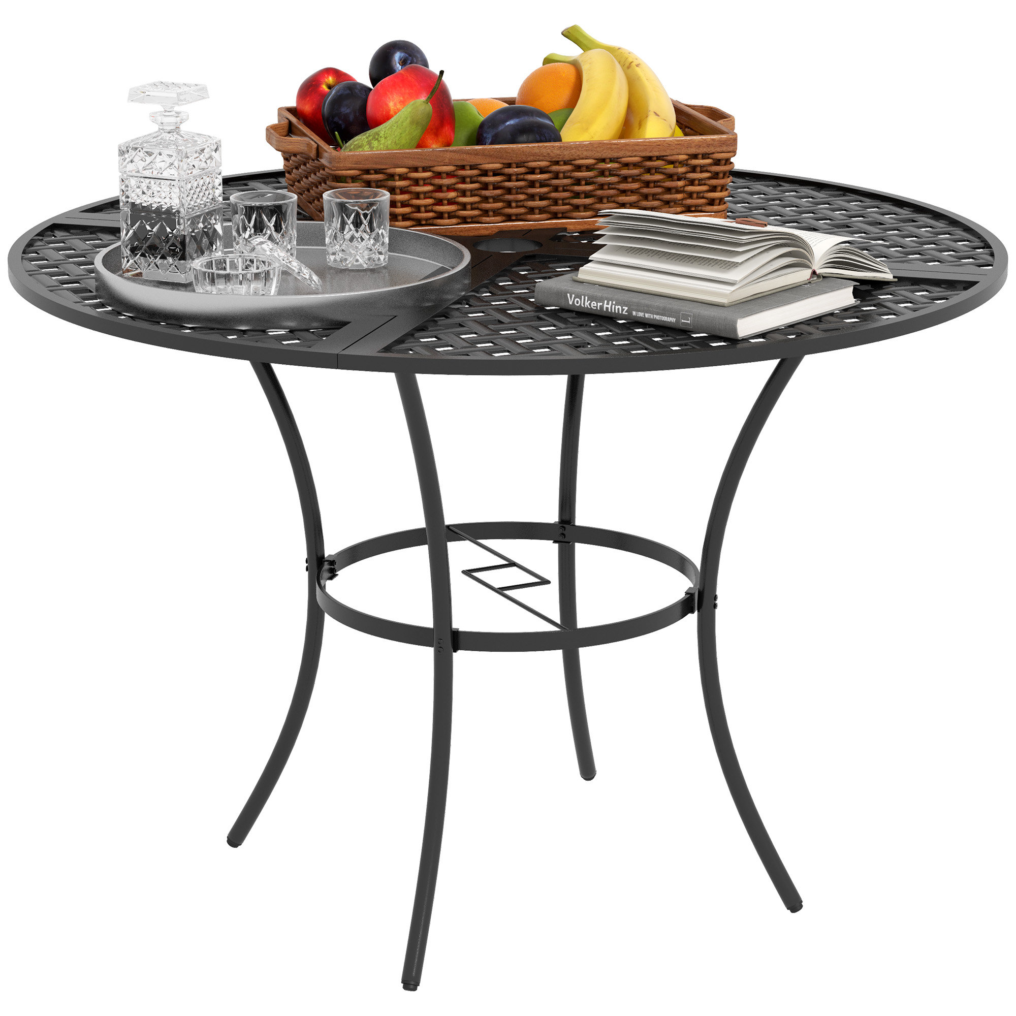 Red Barrel Studio Reggie Round 41.7'' Outdoor Dining Table - Wayfair Canada