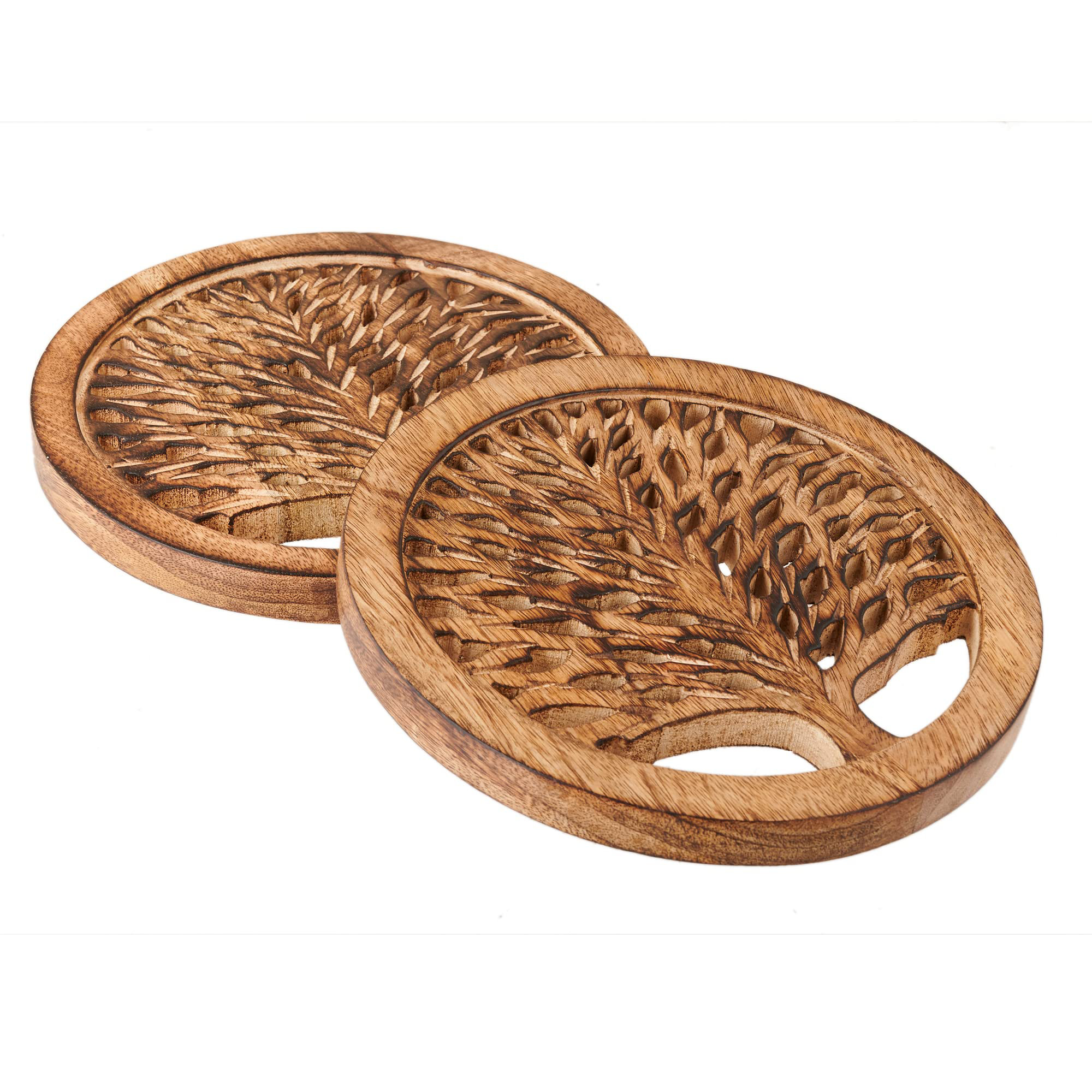 wanmo Wedding Gifts Set Of 2 Wooden Trivets For Hot Dishes Pots And ...