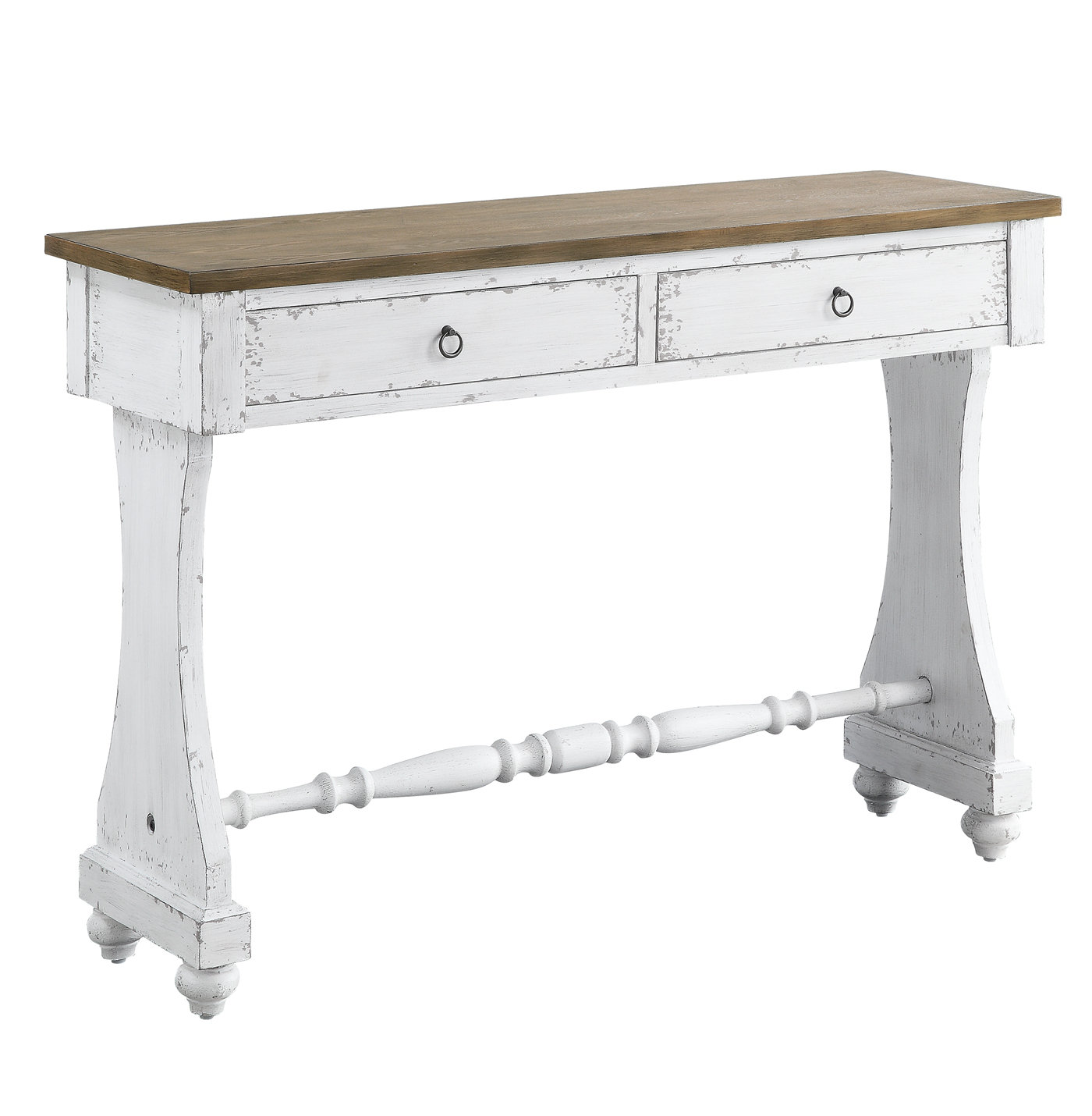 Rosalind Wheeler Brinkema 48" Solid Wood Console Table Wood Console ...