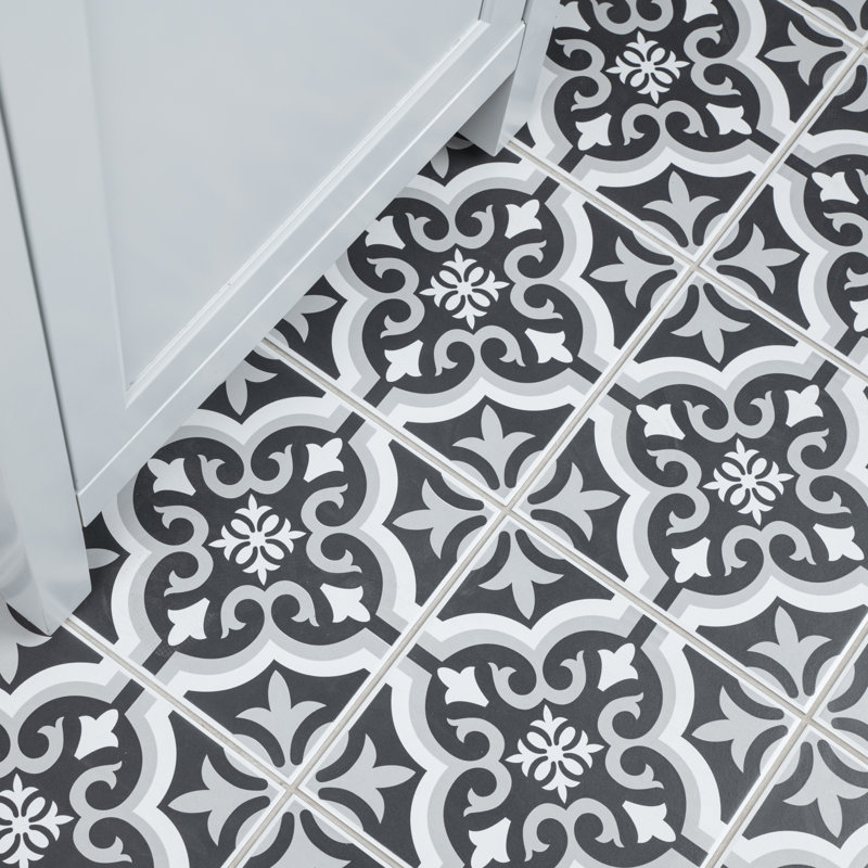 Merola Tile Dosbraga 8" x 8" Ceramic Patterned Wall & Floor Tile ...