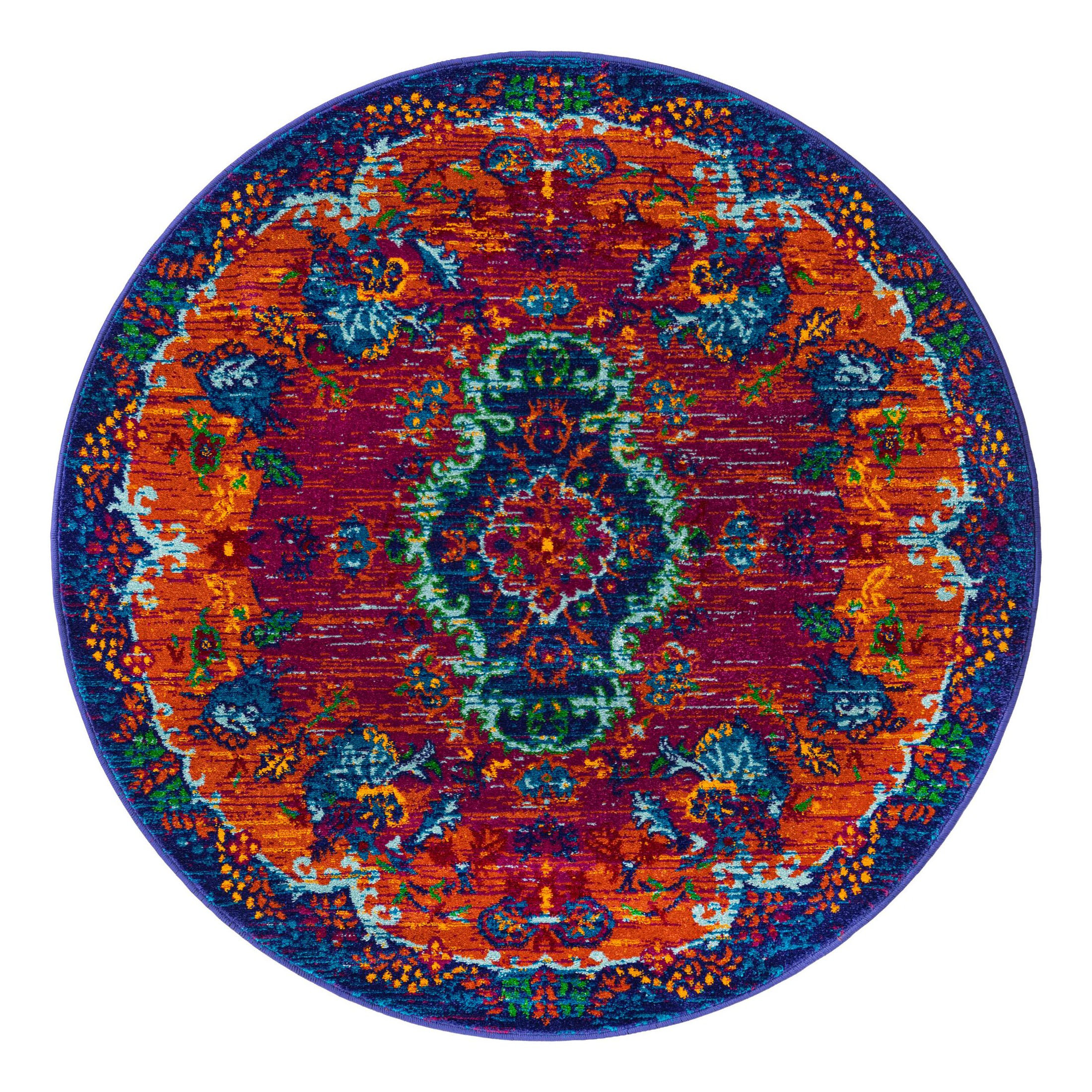 Bungalow Rose Floral Rug | Wayfair