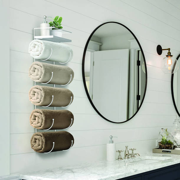 TOPEFIC Wall Towel Rack & Reviews | Wayfair