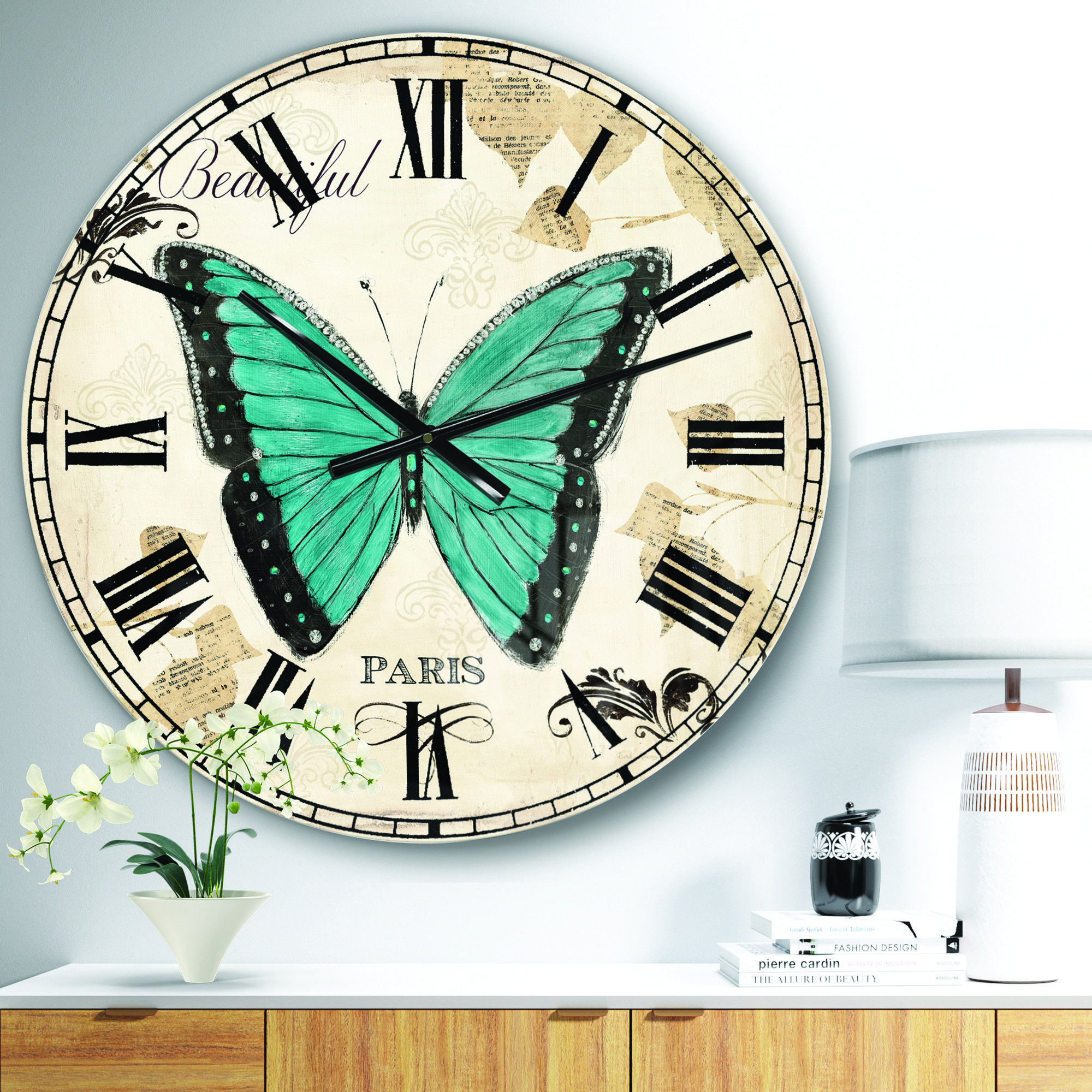 The Twillery Co. Swigart Oversized Farmhouse Wall Clock | Wayfair